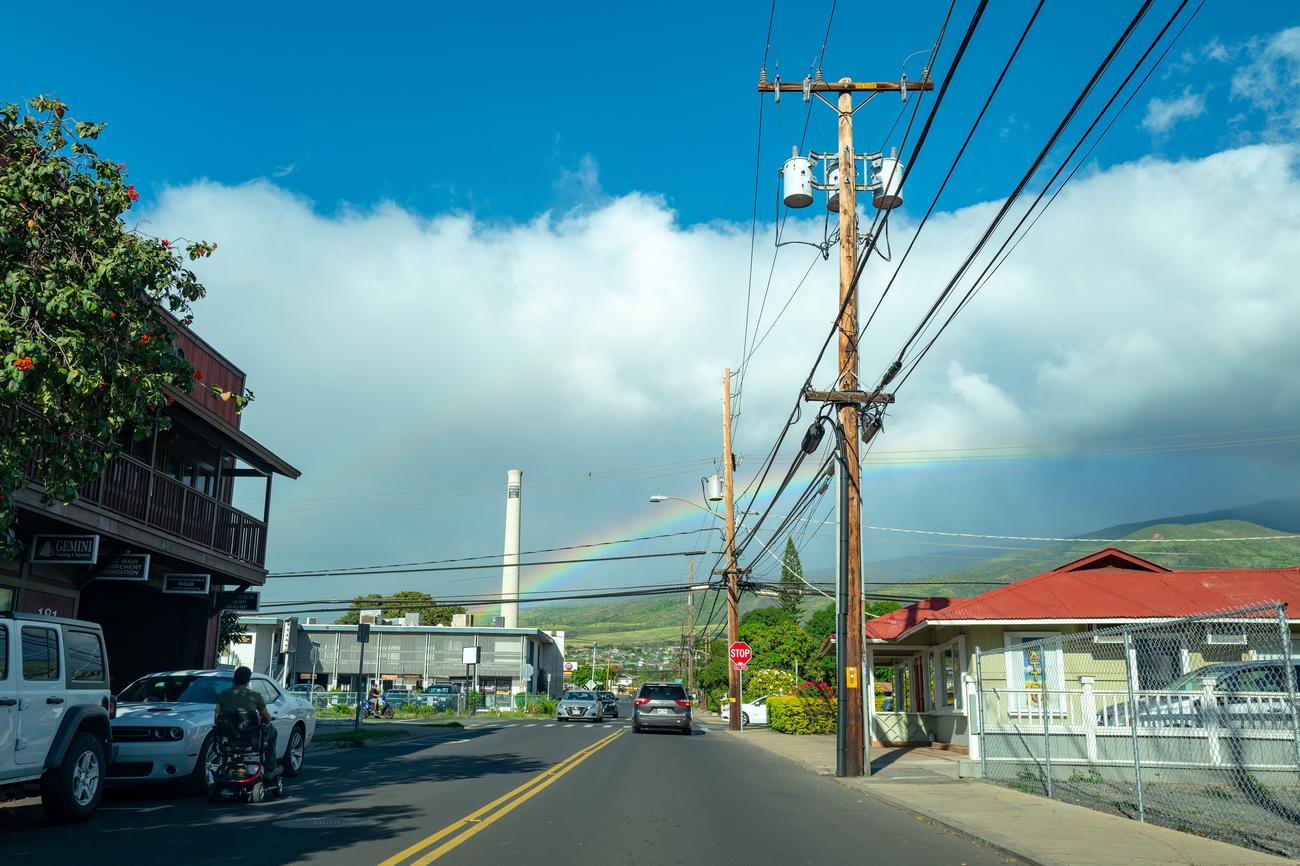 Photo: Rainbow Over Lahaina, Maui Before the Fires – Bay Area Telegraph
