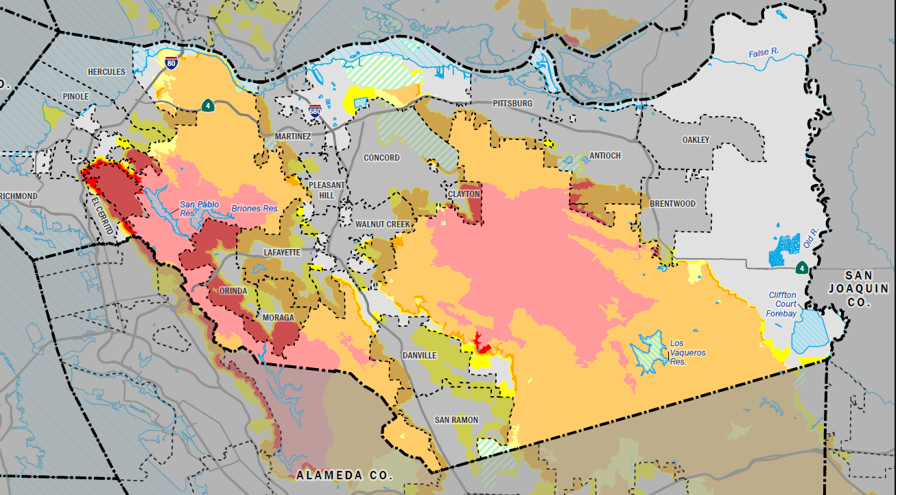 CalFire Just Released New Wildfire Risk Maps for Contra Costa, and the ...